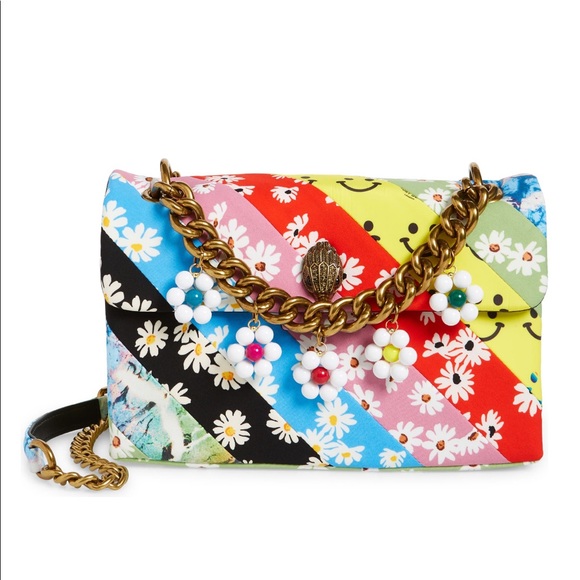 Kurt Geiger | Bags | Kurt Geiger London Kensington Floral Rainbow Bag ...